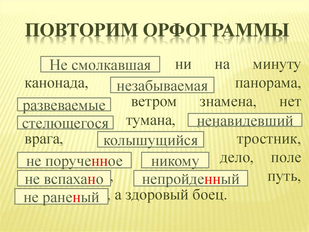 Н и нн в суффиксах страдательных причастий презентация онлайн