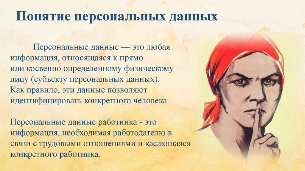 Защита персональных данных в вожатого презентация онлайн