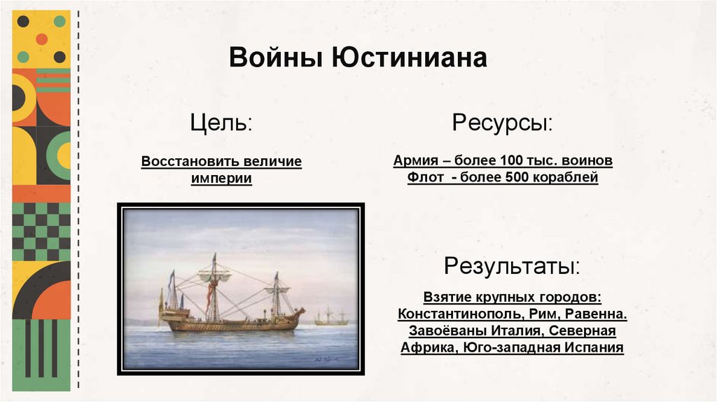 Византия. Император Юстиниан - презентация онлайн