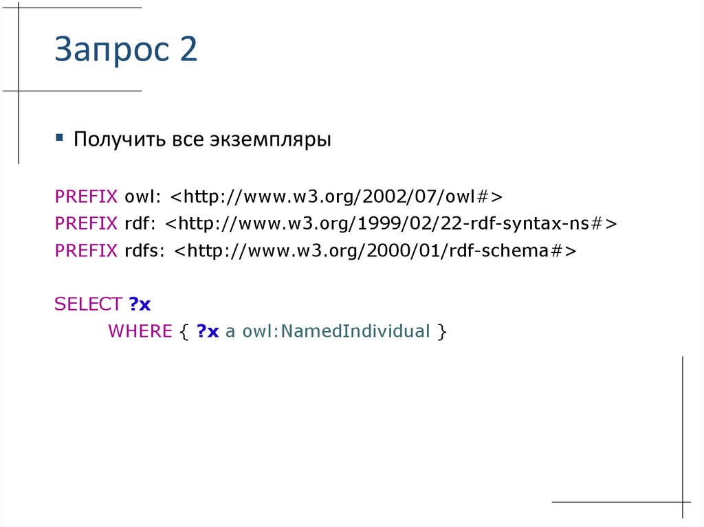 Standard Protocol and RDF Query Language - презентация онлайн