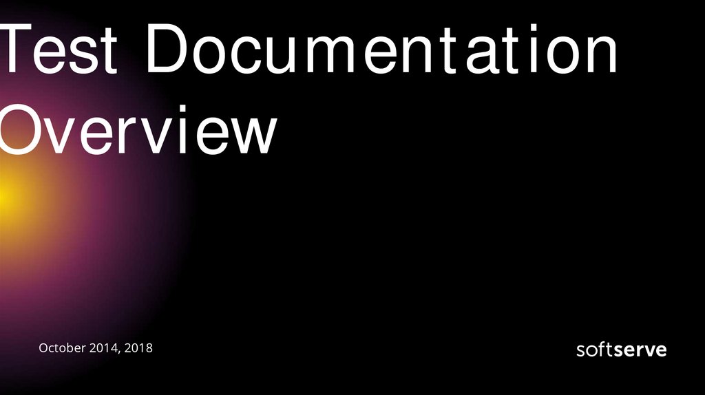 Test Documentation Overview Online Presentation