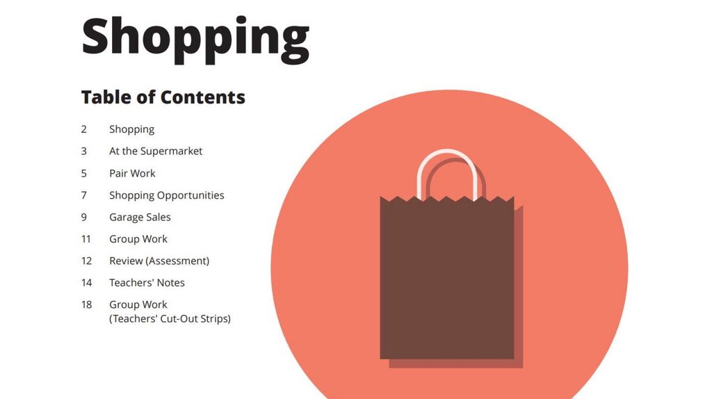 Shopping Interactive Adults - online presentation