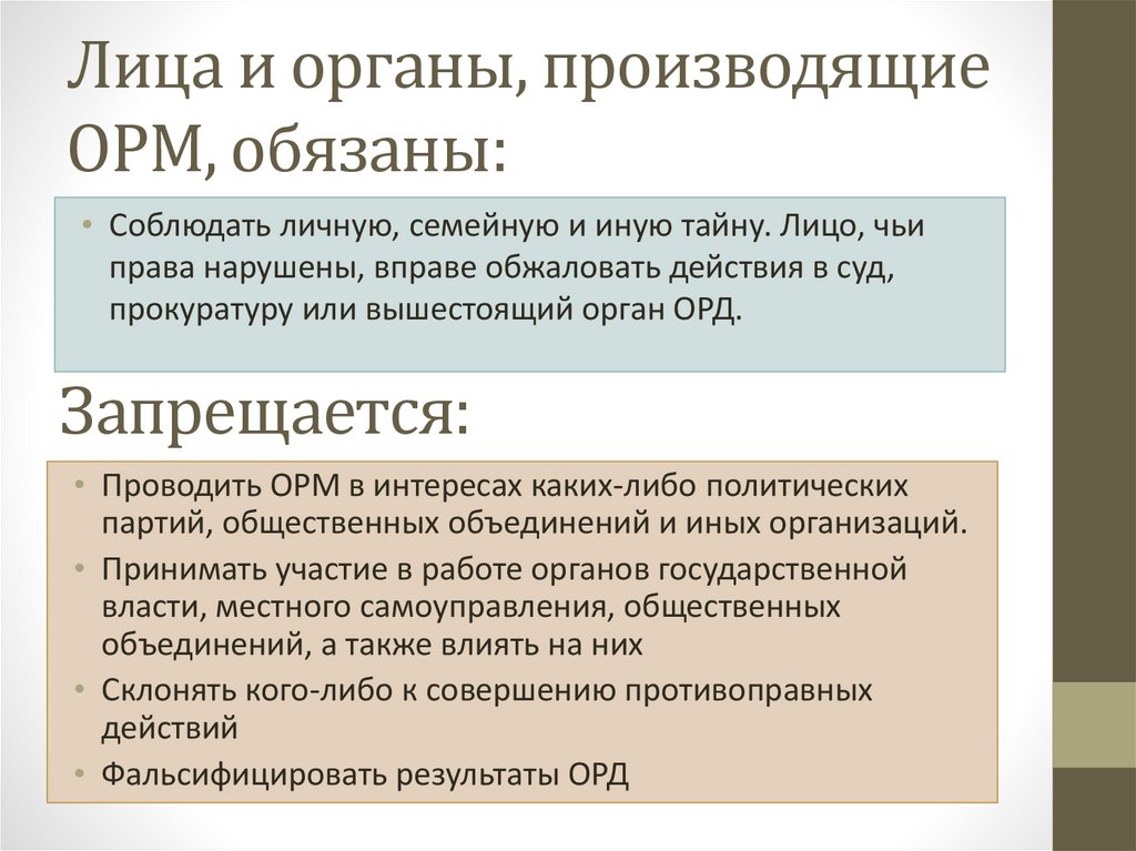 Понятие оперативно-розыскной деятельности - online presentation