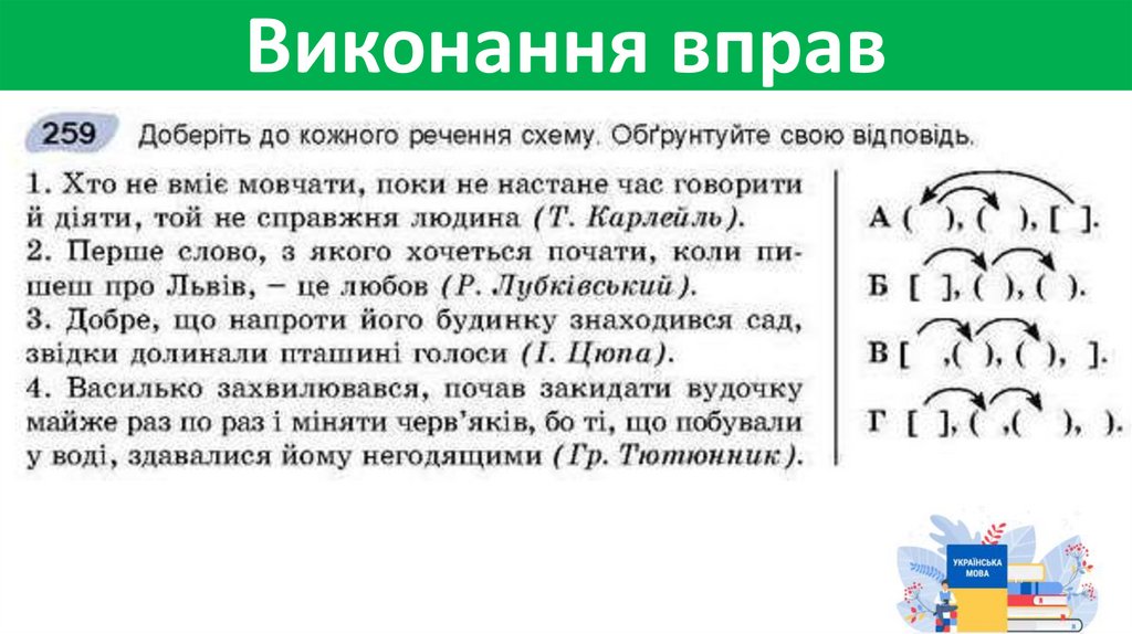 Складнопідрядні речення з кількома підрядними тренувальні вправи