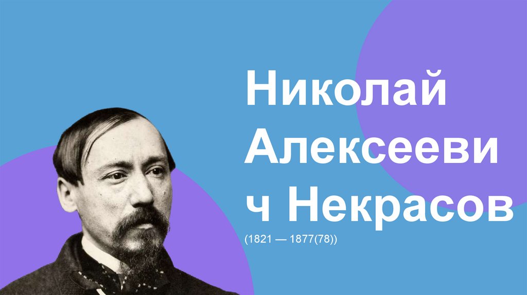 Николай Алексеевич Некрасов (1821-1878) - презентация онлайн