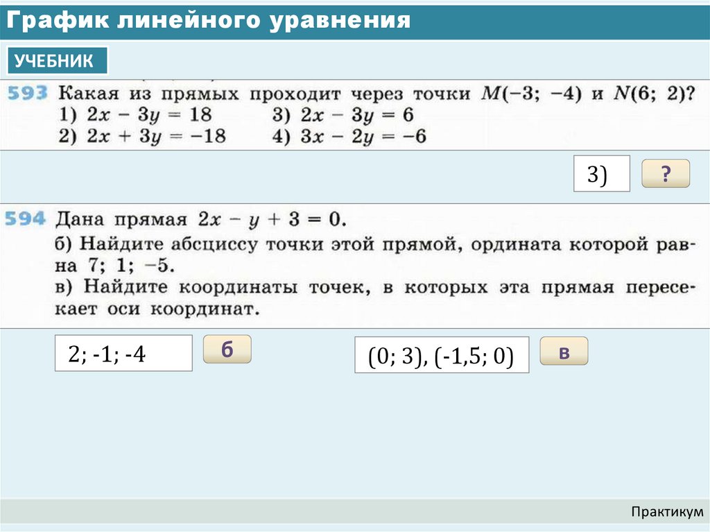 График линейного уравнения с двумя переменными Часть 2 презентация