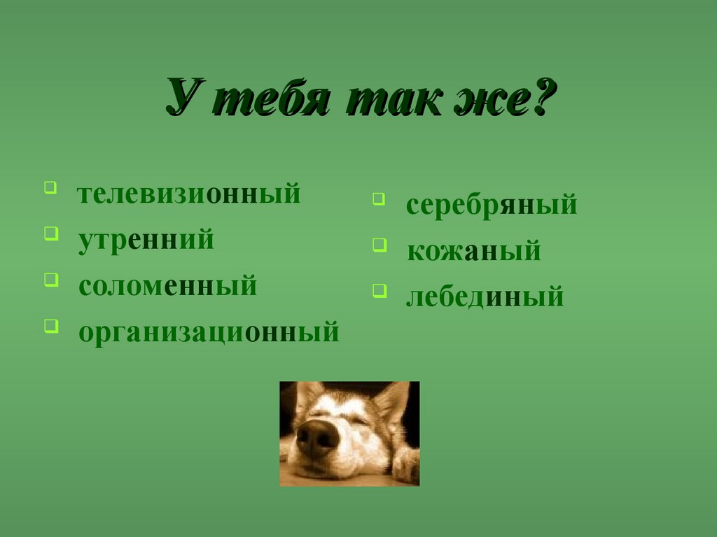 Одна и две Н в именах прилагательных презентация онлайн